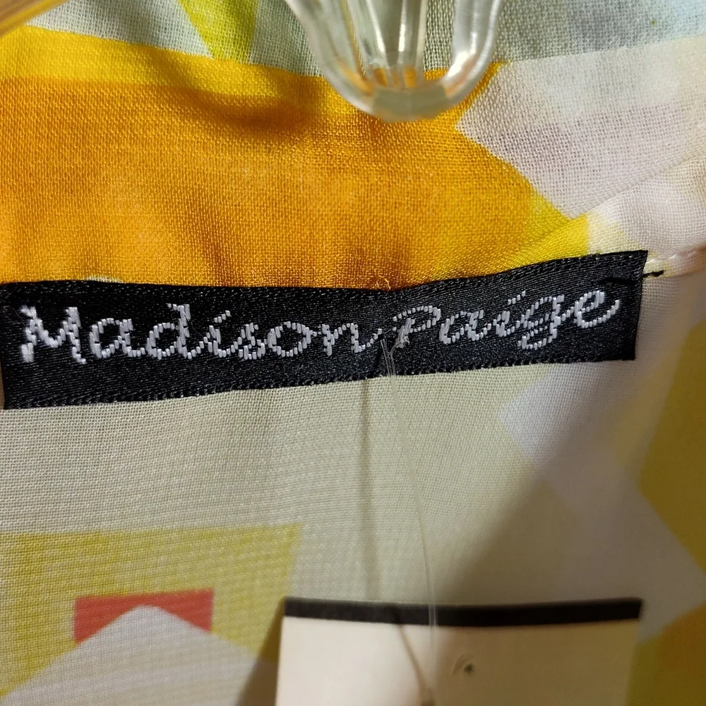 Madison Paige | Tops | Madison Paige Multicolor Buttonup Shirt Yellow ...